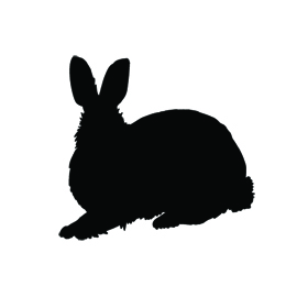 Rabbit Silhouette Stencil | Free Stencil Gallery
