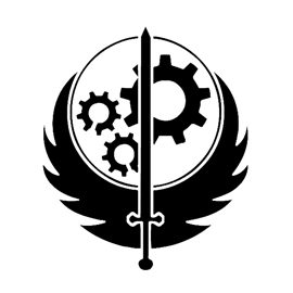 Fallout - Brotherhood of Steel Logo | Free Stencil Gallery
