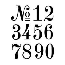 Numbers Stencil | Free Stencil Gallery