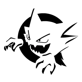 Pokemon - Haunter Stencil | Free Stencil Gallery
