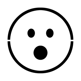 Emoji – Surprised Stencil | Free Stencil Gallery